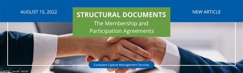 Structural Documents The Membership And Participation Agreements
