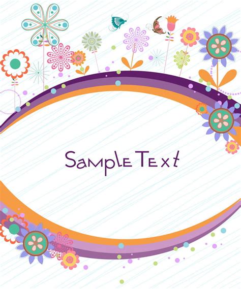 꽃 벡터와 나비 Ai Eps Uidownload