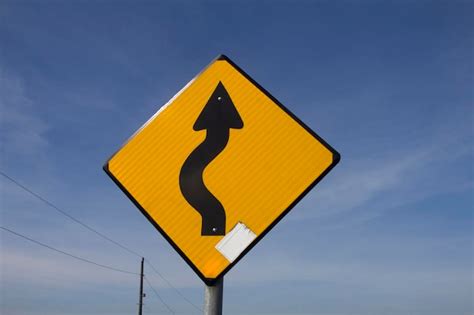 Premium Photo Winding Road Signs Photos Of Road Markings