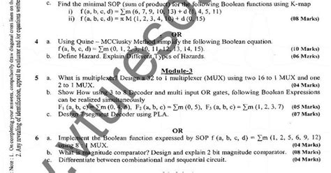E Paatashala Vtu Be 3rd Semester Cse Question Paper Analog And Digital Electronics June