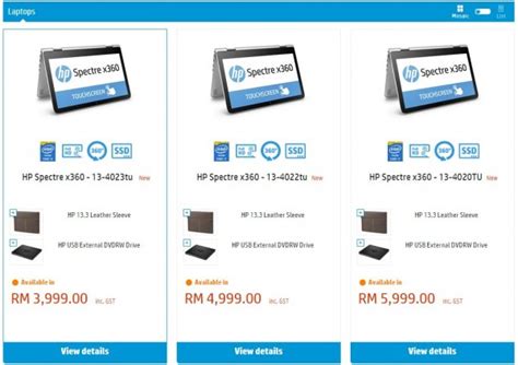 Hp Spectre X Appears In Hp Malaysia Online Store From Rm Lowyat Net