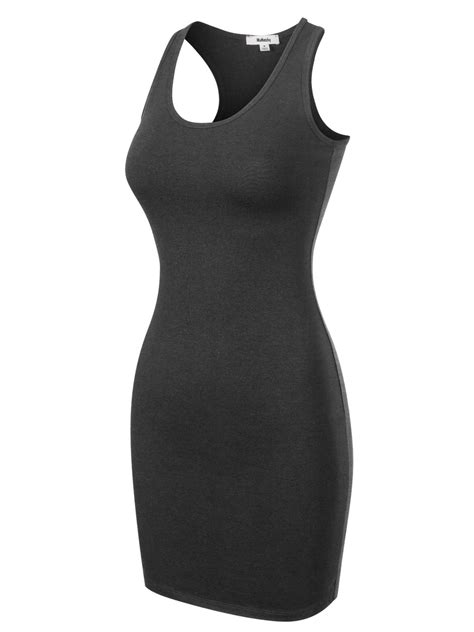 Mixmatchy Sexy Scoop Neck Sleeveless Bodycon Tank Dress Ebay