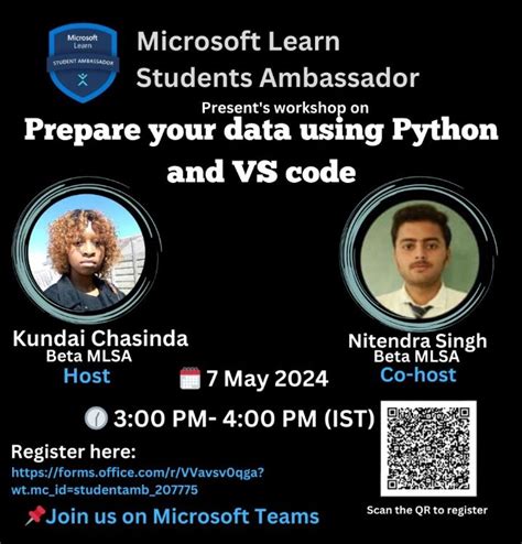 Nitendra Singh On Linkedin Workshop Python Data Mlsa Betamlsa