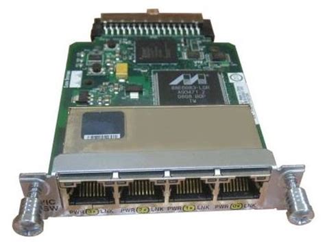 Cisco Ethernet Switch Interface Card 73 8474 06 4 Port 10 100mbps Techy Blinder