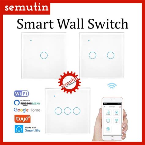 Jual Smart Wall Switch WIFI Saklar Dinding Sentuh IoT Touch Wireless Shopee Indonesia