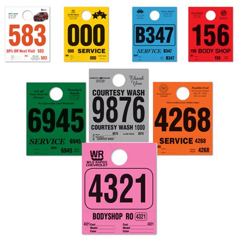 Colored Dispatch Numbers Marketing Door Door