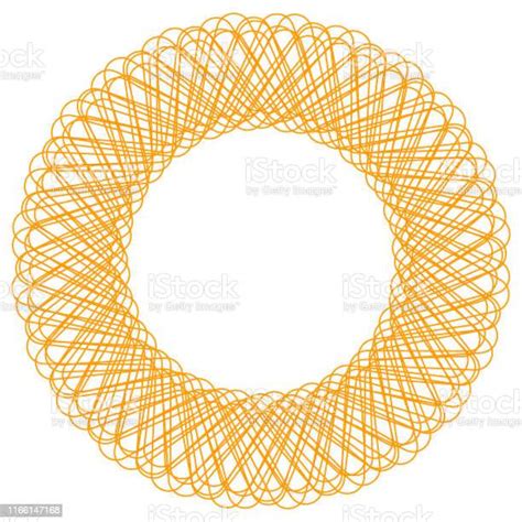 골드 추상 첨탑 기하학적 장식 요소 벡터 일러스트레이션 0명에 대한 스톡 벡터 아트 및 기타 이미지 0명 Spirograph 곡선 Istock