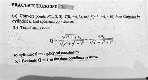 Solved Practice Exercise 21 2 Convert Points P L 3 5 T C 4 3