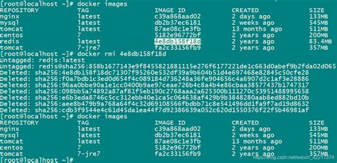 2020 11 08docker删除镜像报 error response from daemon conflict unable to