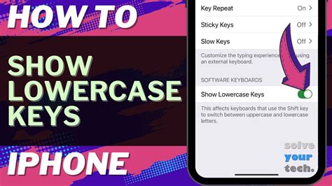 Ios 17 How To Show Lowercase Keys On Iphone Youtube