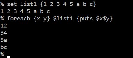 Tcl Foreach Command DSWSIS DATA BIT
