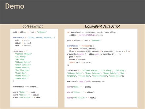 Ppt Coffeescript Powerpoint Presentation Free Download Id2923632