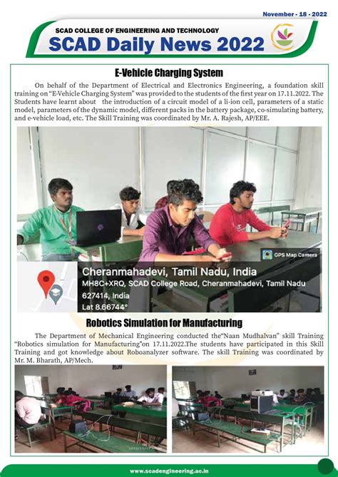 Naan Mudhalvan Training Programme Iii Year Scad College Of Engineering And Technology Tirunelveli