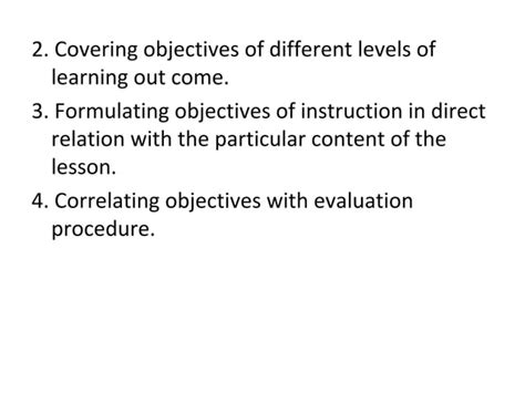 Writing Instructional Objectives Ppt Educational Assessment Education