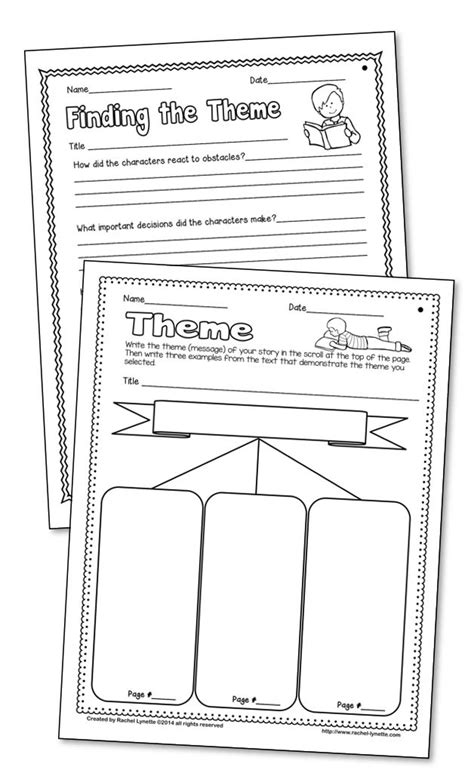 Identifying Theme Worksheet Answer Key Worksheets Library