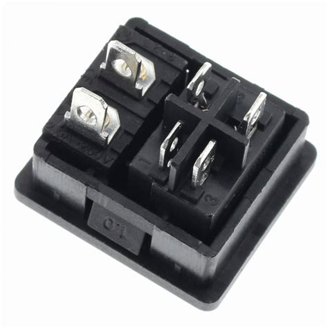 IEC C Power Socket With Red Light Toggle Switch ON OFF V A Audiophonics