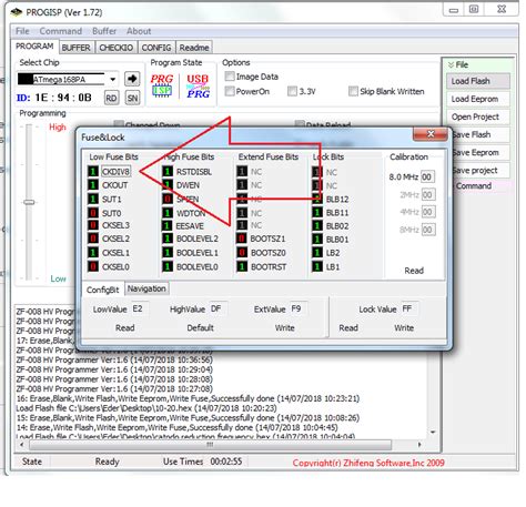 Atmega 168pa Au No Crystal What Setting Use In Arduino To Record