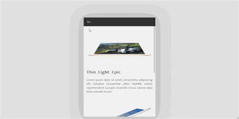 APPLE STYLE MOBILE MENU