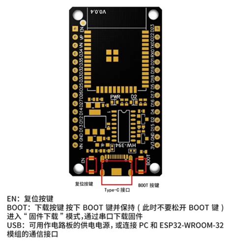 【花雕学编程】arduino动手做（241） Esp32 Dev Board Ch340 Usb C口 Esp Wroom 32 开发板 Makelog造物记