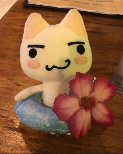 Toro Inoue With Flowers Toro Inoue Cosplay Toro The Cat Plush Cute