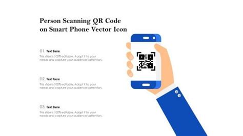 Person Scanning Qr Code On Smart Phone Vector Icon Powerpoint Templates