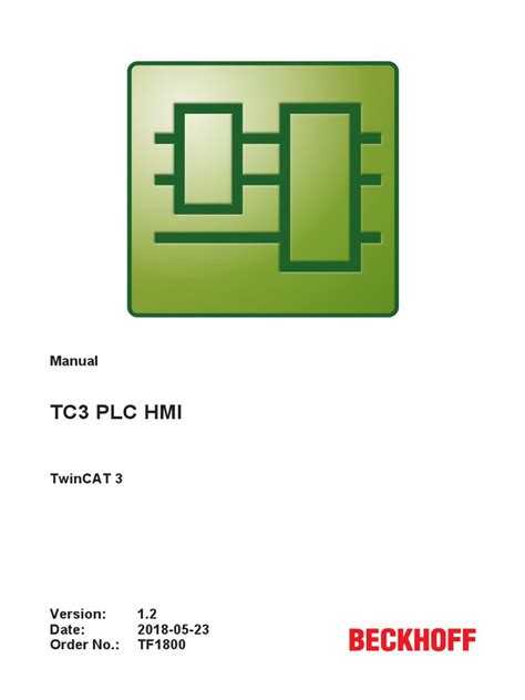 Tf1800 Tc3 Plc Hmi En Pdf Booting Programmable Logic Controller
