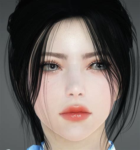 외형 앨범 흑발 포니테일푸세어 검은사막 한국