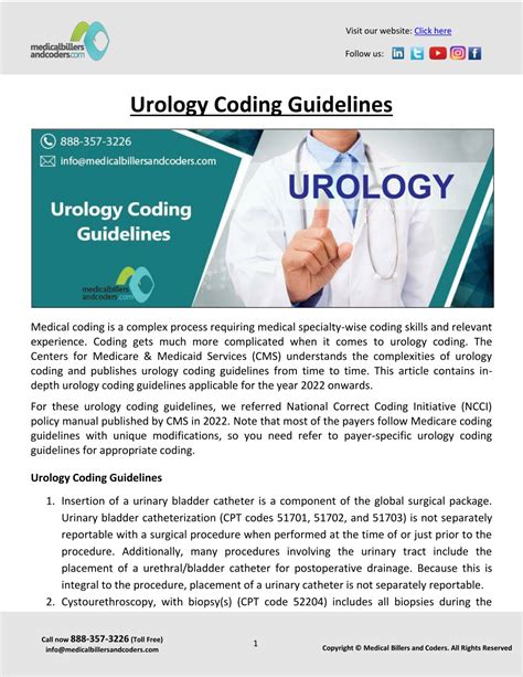 Ppt Urology Coding Guidelines Powerpoint Presentation Free Download
