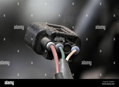 Dirty Electrical Cable Connection Terminal Block Stock Photo Alamy