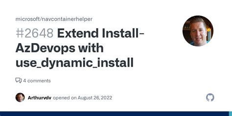 Extend Install AzDevops With Use Dynamic Install Issue 2648