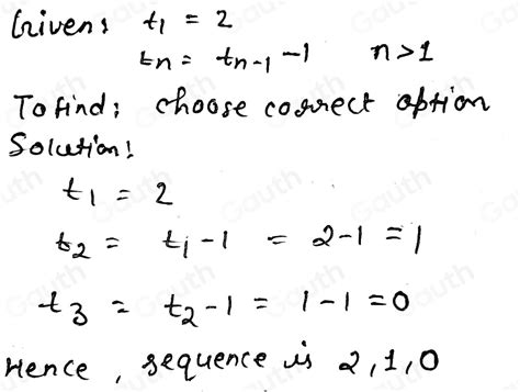 Solved Which Of The Following Are The First Three Terms In The