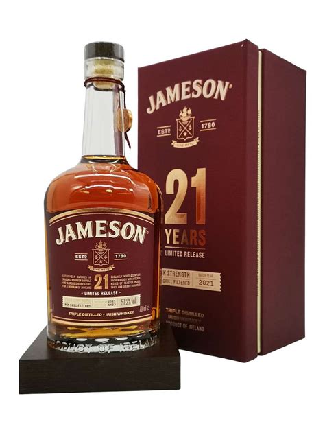 Jameson 21 Year Old Whiskey Bidders Irish Whiskey Auction Online