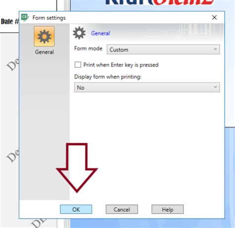Set The Form Mode To Custom Codesoft Instructions Efficient Business Integrators