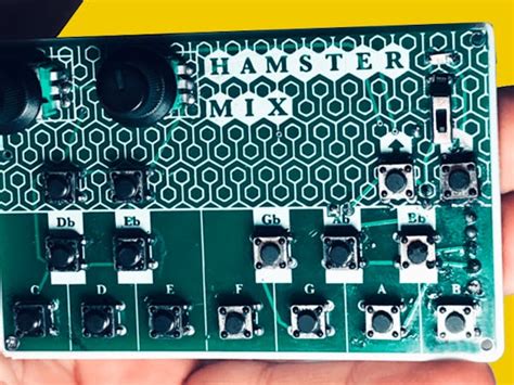 Hamster Mix Is A Portable Bluetooth Midi Controller Designed Around An
