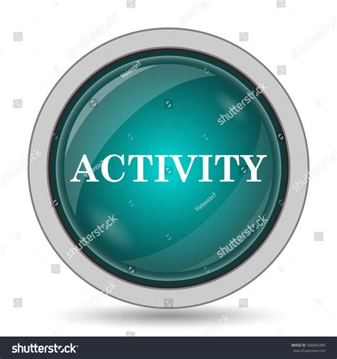 Activity Icon Website Button On White Stock Illustration 566845489