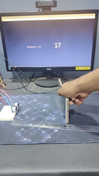 Distance Measure Arduino Project Arduino Arduinoproject Shorts Youtube