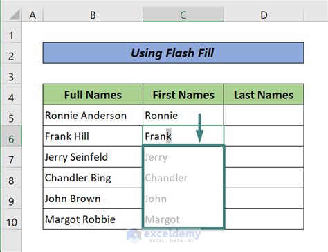 How To Split Names In Excel Into Two Columns 4 Quick Ways