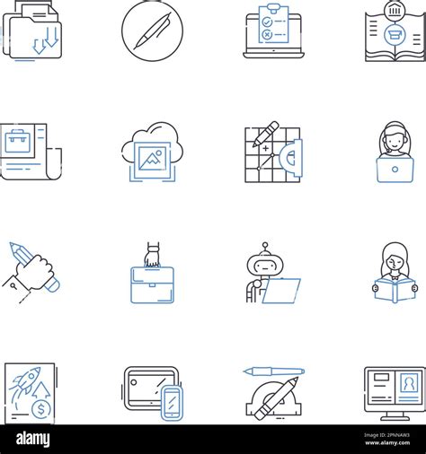 Collaboration Line Icons Collection Partnership Cooperation Synergy Alliance Teamwork