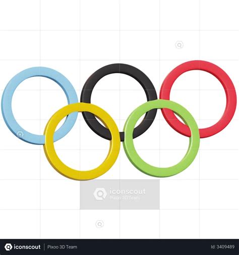 Olympic Logo 3d Illustration Download In Png Obj Or Blend Format