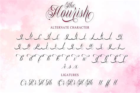 The Flourish 657329 Calligraphy Font Bundles