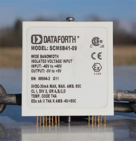 DATAFORTH Analog Wide Bandwidth Isolated Voltage Input Module Model SCM5B41 09 EBay