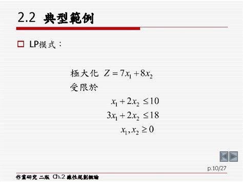 Topics Review Of Linear Programming Revised Simplex Method