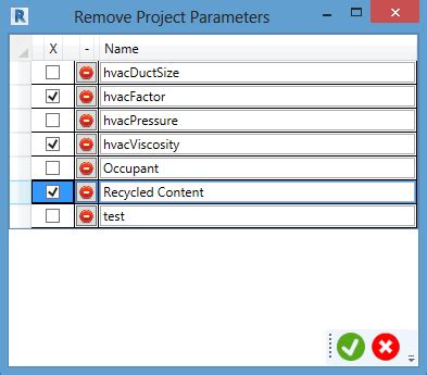 Revit Parameter Organizer Project Parameters Change Remover RevitNetAddinWizard
