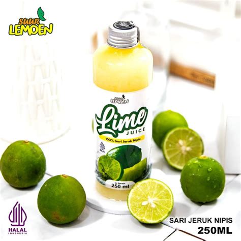 Jual Sari Jeruk Nipis Murni Pure Lime Juice 250ml Shopee Indonesia