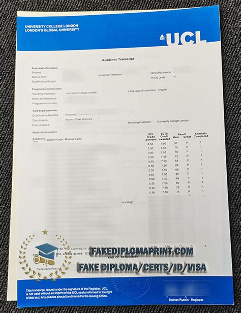 Make A Ucl Academic Transcript Buy Ucl Academic Transcript