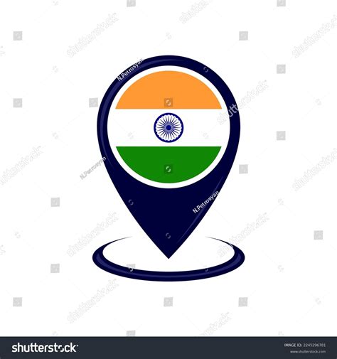 Location Icon India Flag Isolated India Stock Vector Royalty Free 2245296781 Shutterstock