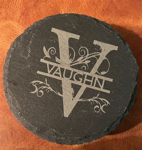 Slate Coasters Made On Aura Made On A Glowforge Glowforge Owners Forum
