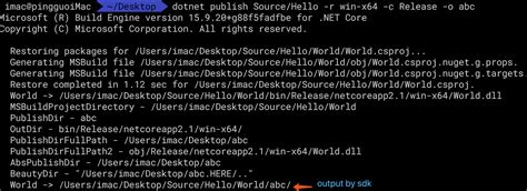 How Can I Get The Abs Publish Dir In Csproj · Issue 678 · Dotnet