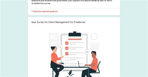 User Survey For Client Management For Freelancer Work App Surjeet Kanojia