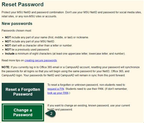 resetting your msu netid password anr information technology